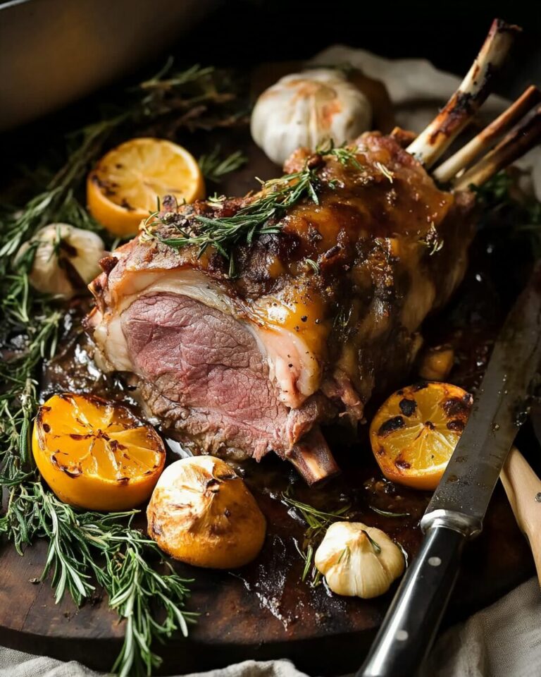 Slow-Roasted Rosemary Garlic Lamb Shoulder - knedir Recipes