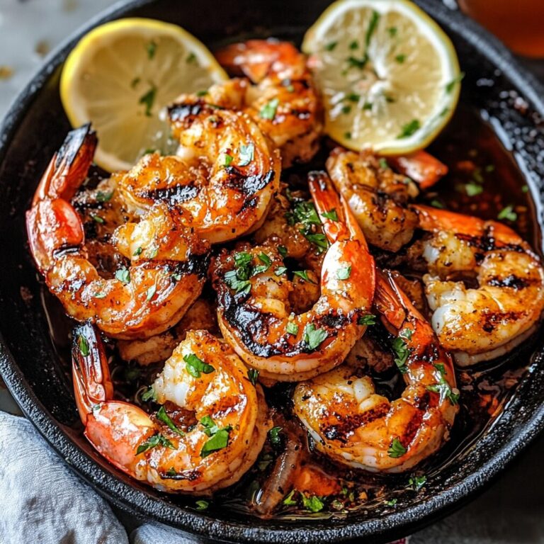 Grilled BBQ Prawns with Smoky Marinade - knedir Recipes