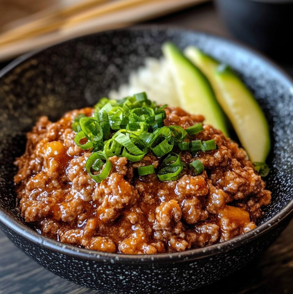 Savory Japanese Pork Miso Mince - knedir Recipes