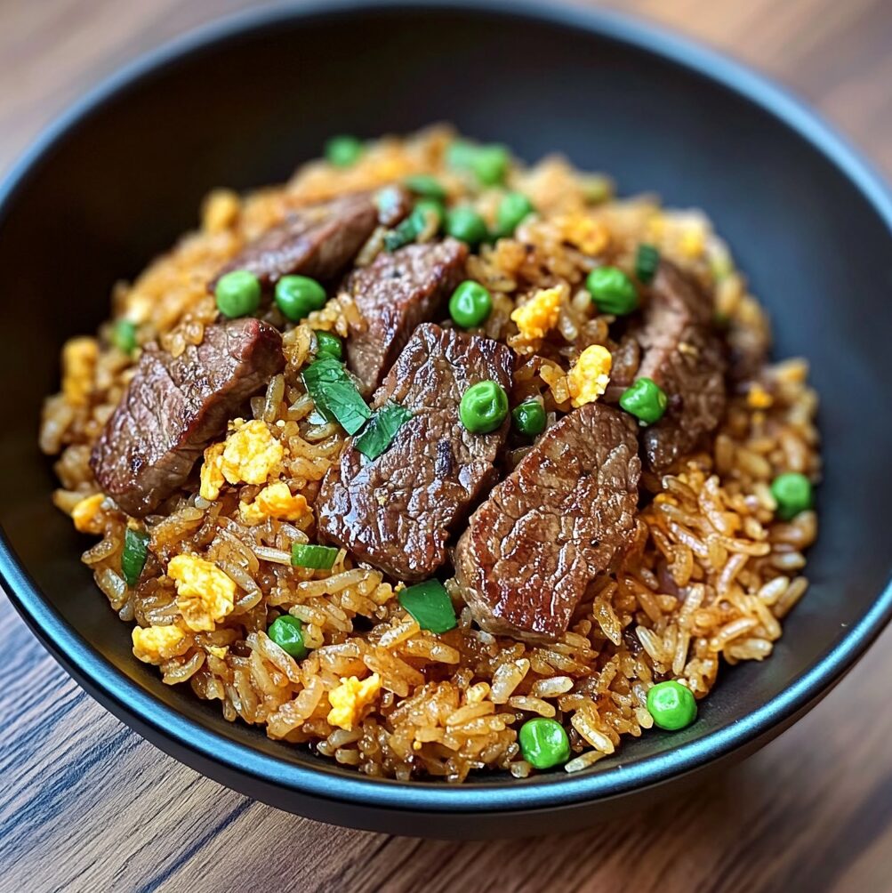 Golden Steak Fried Rice – knedir Recipes