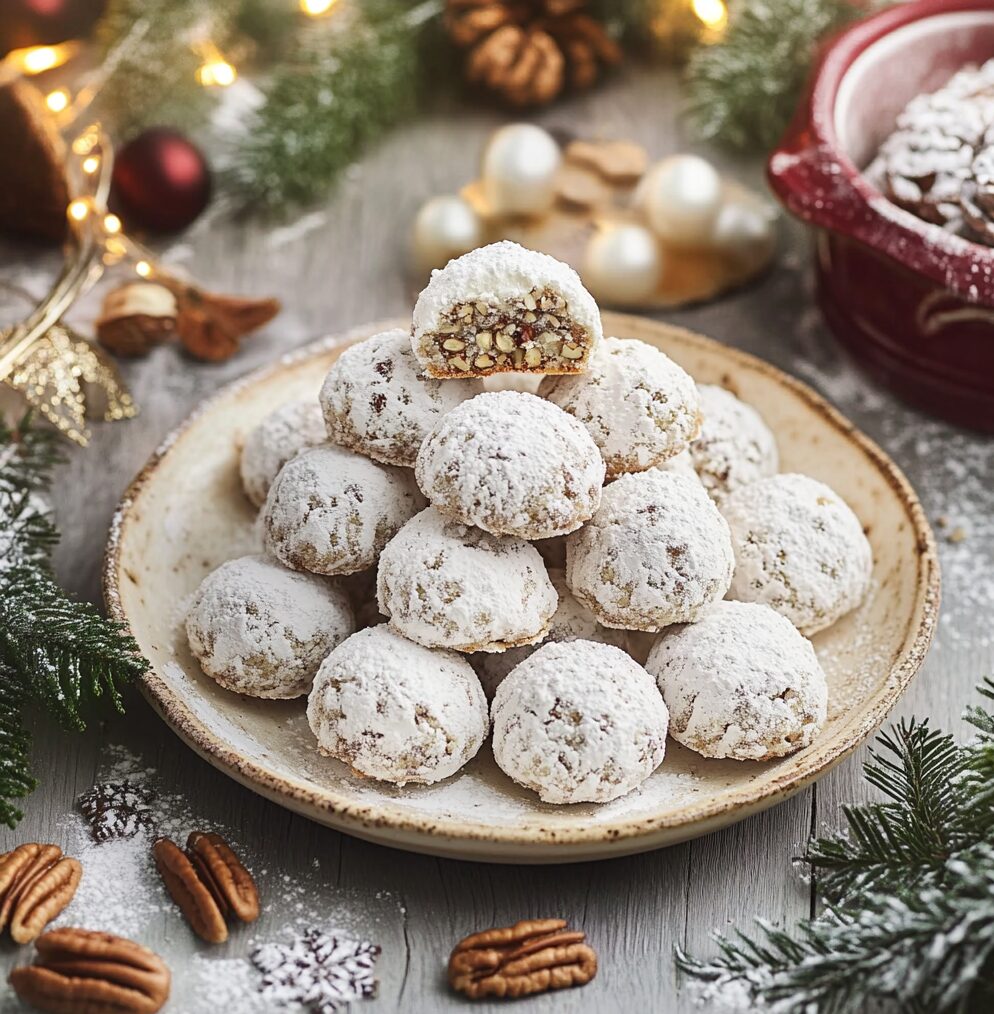 Pecan Snowball Cookies – knedir Recipes