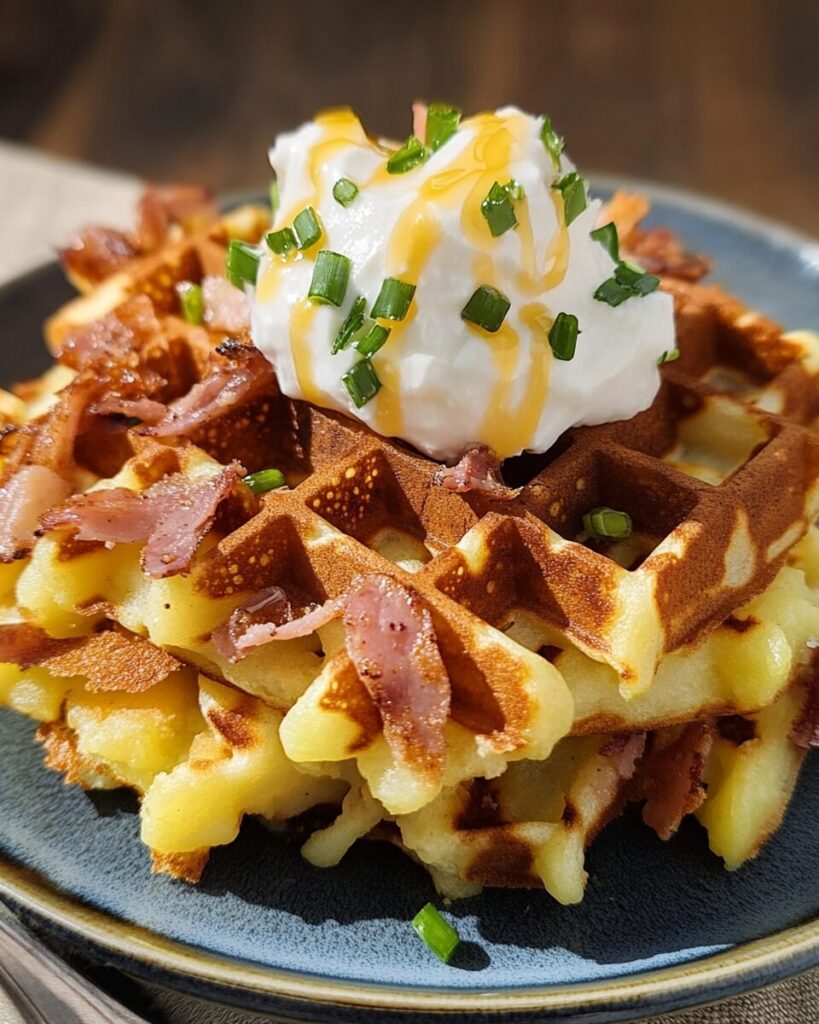 Loaded Potato Waffles – knedir Recipes