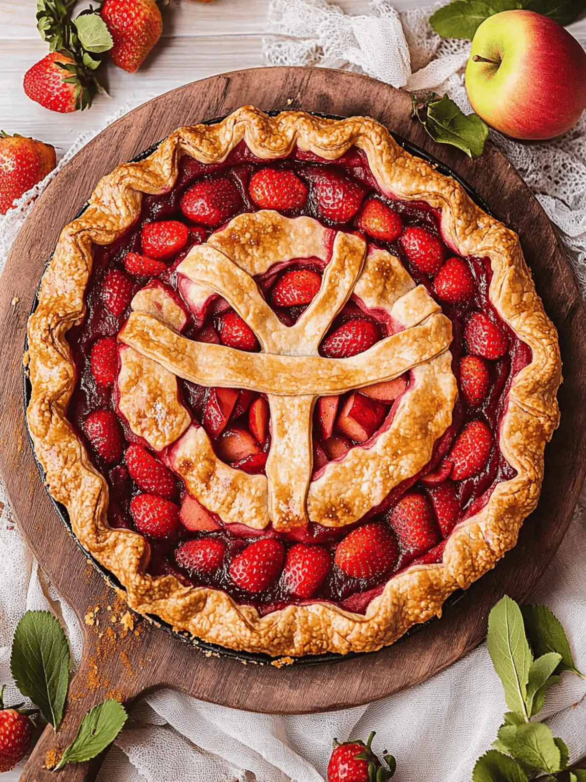 Strawberry Apple Pie: A Homemade Twist on a Classic Delight – knedir ...