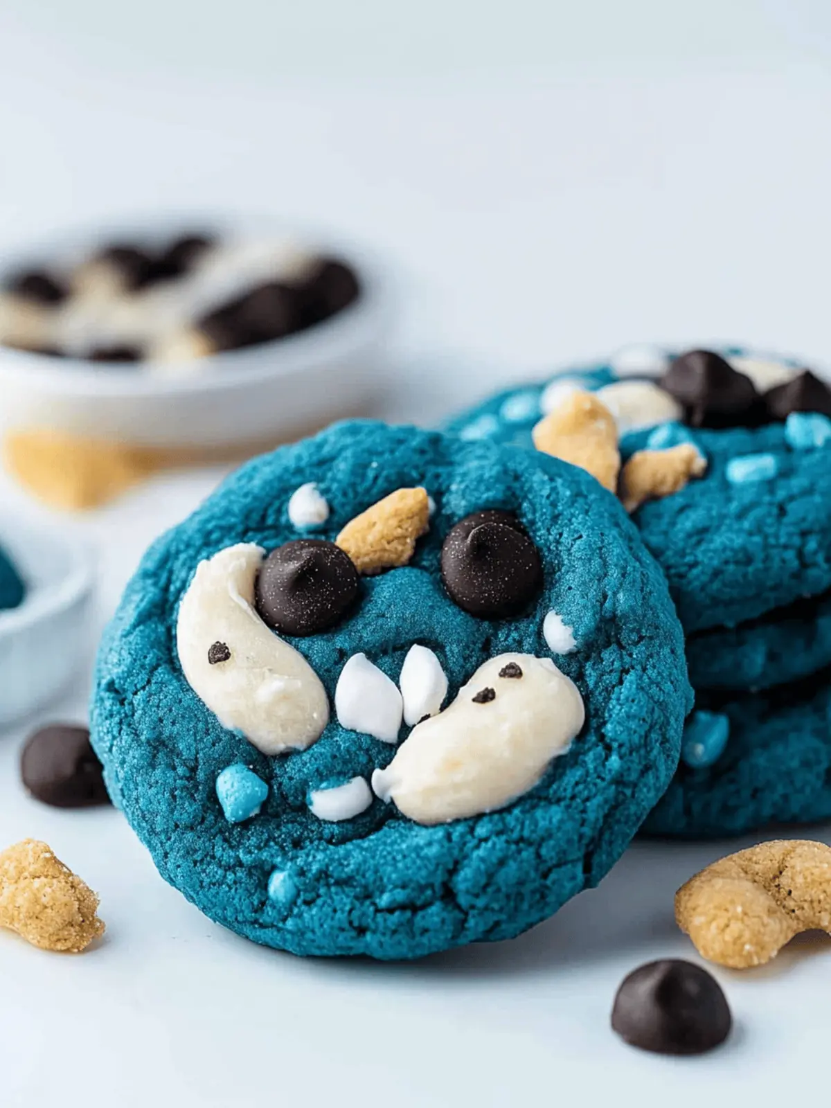 Irresistible Cookie Monster Cookies - Fun & Chewy Treats