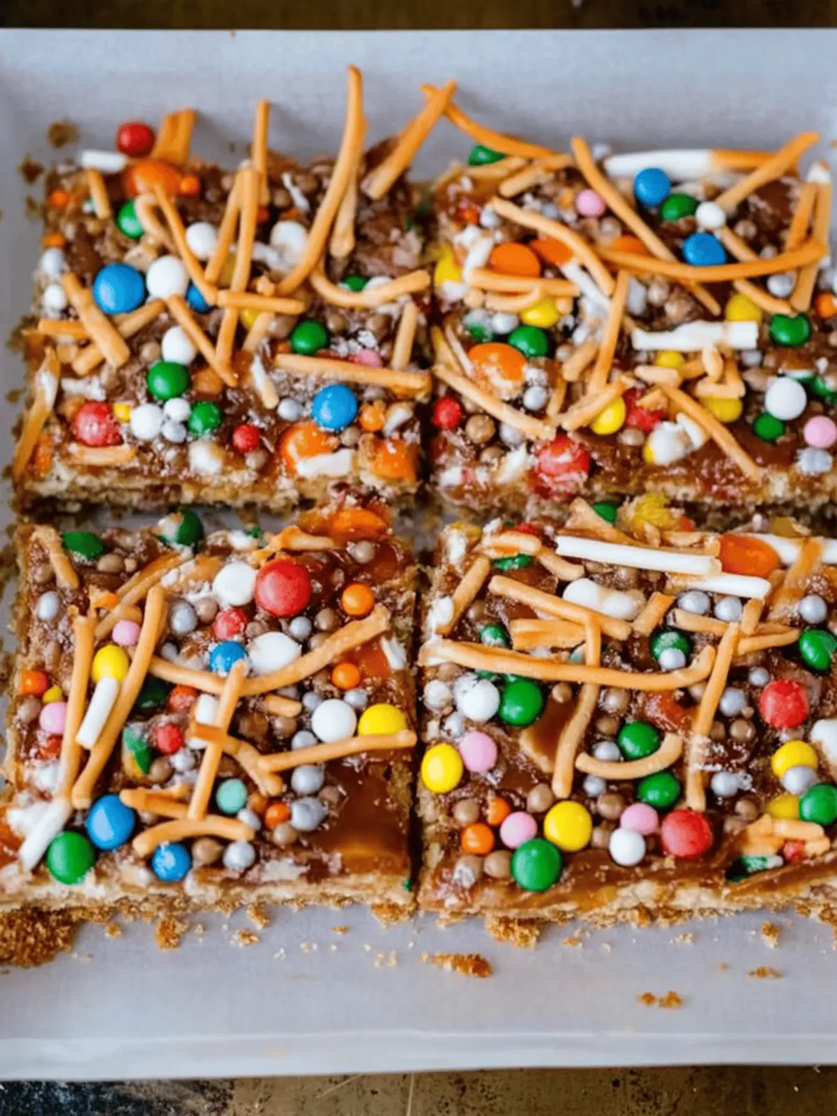 Ultimate Buddy The Elf Spaghetti Cookie Bars - Delicious Holiday Treat