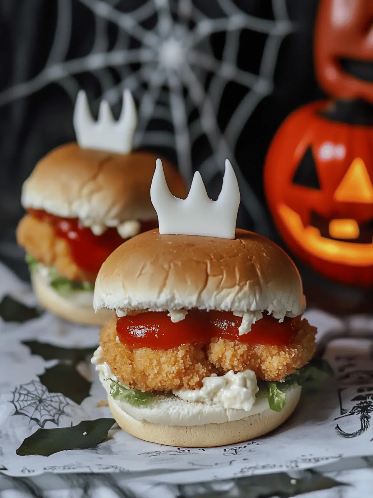 Hauntingly Delicious Halloween Chicken Parmesan Sliders – knedir Recipes