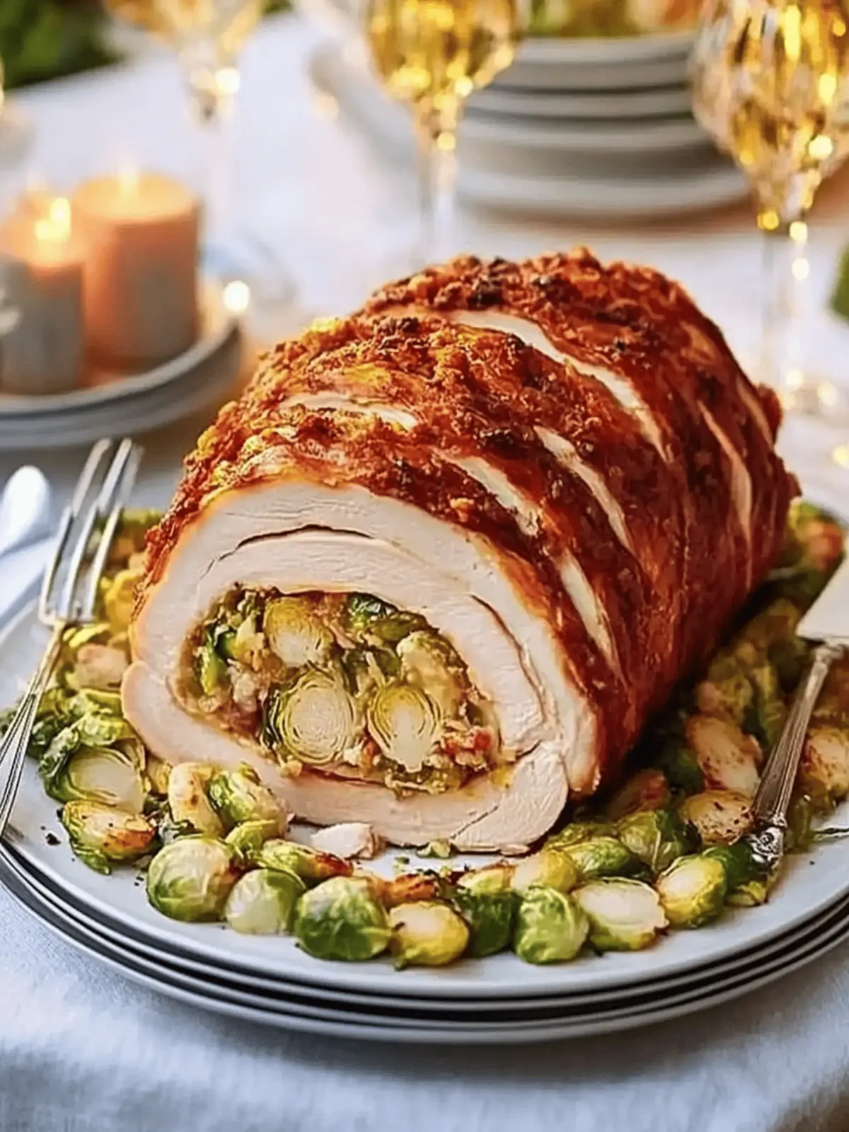 Italian Stuffed Turkey Crown with Agrodolce Sprouts Delight – knedir ...